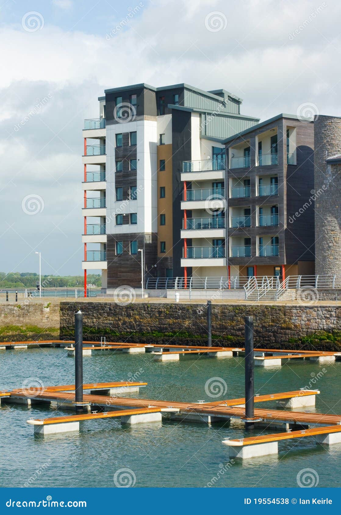 Caernarfon Waterfront Development with Marina Stock Photo - Image of ...