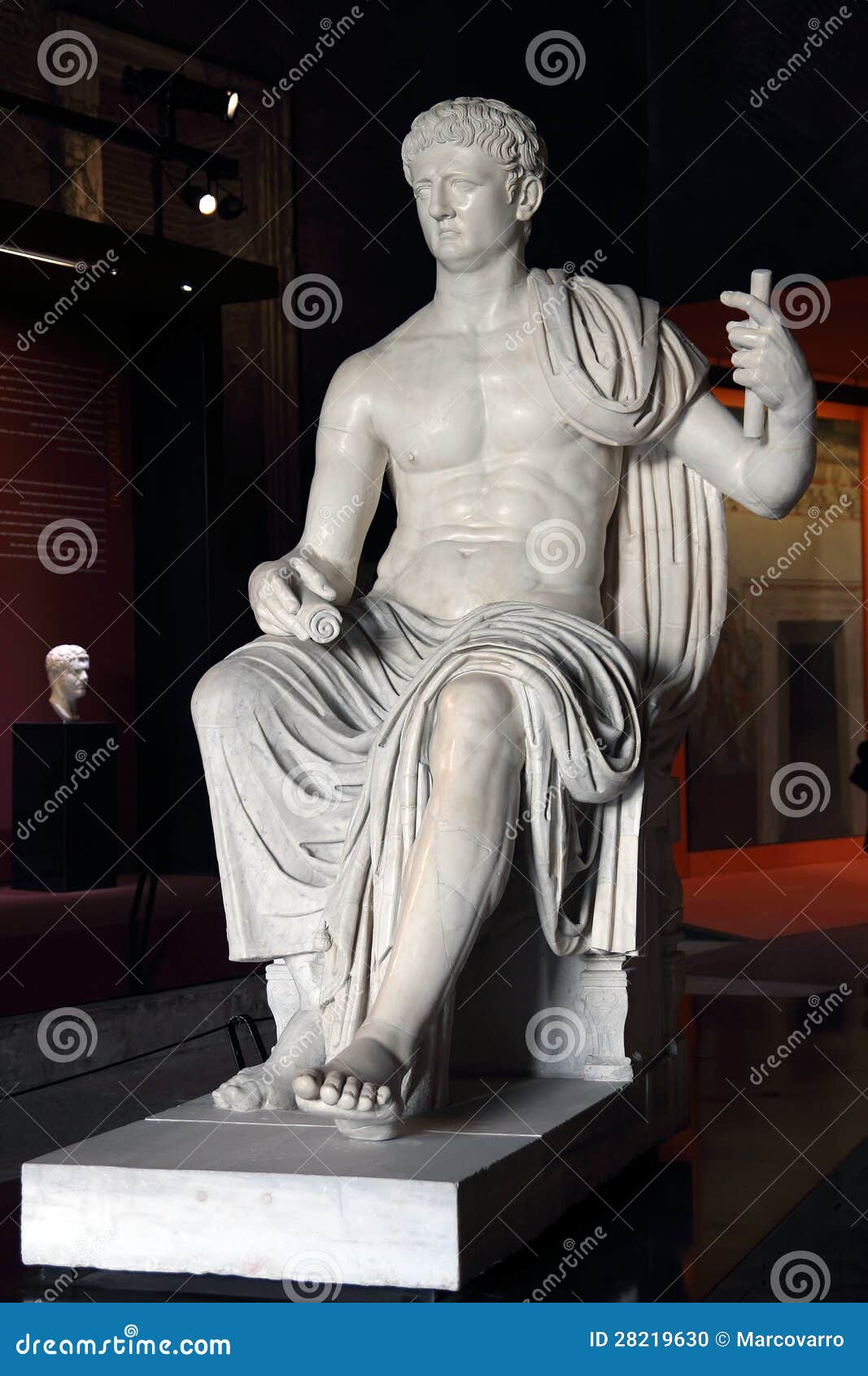 Caesar Augustus stock photo. Image of powerful, authority - 28219630