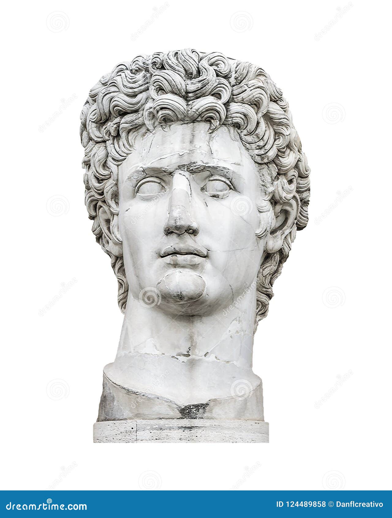 Caesar Augustus Head Sculpture Isolated Photo Foto de archivo - Imagen ...