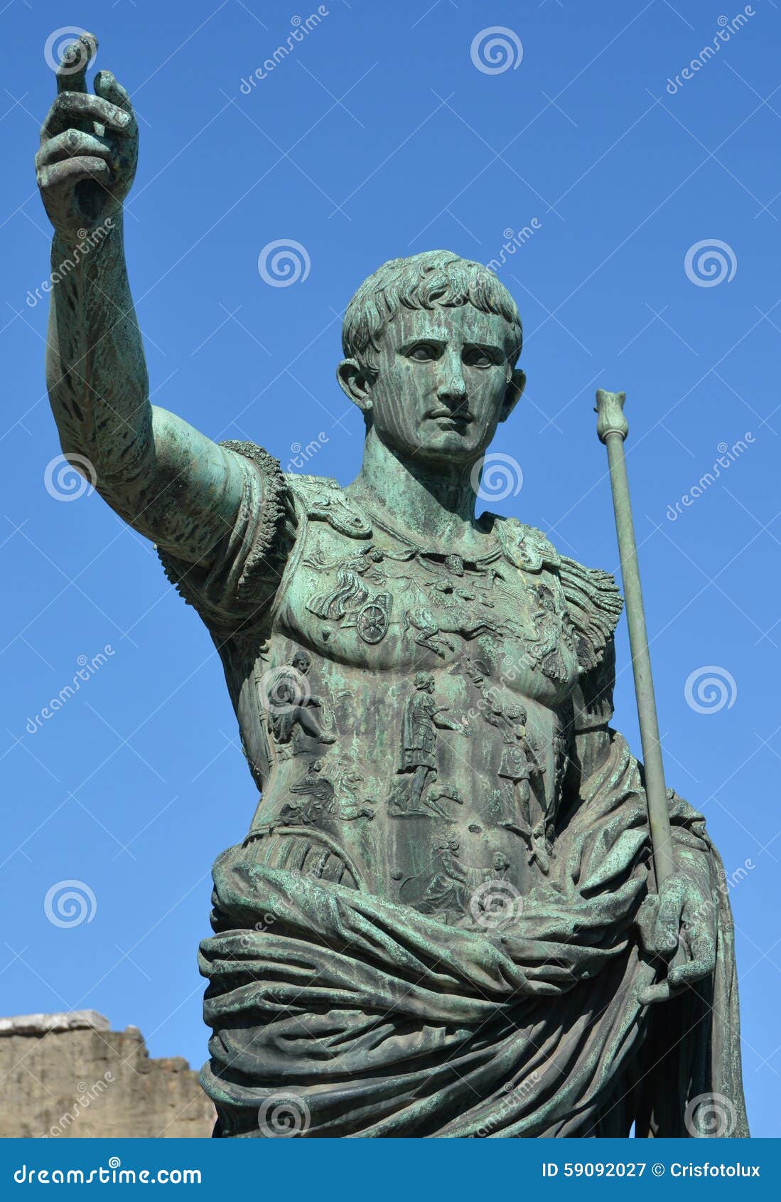 Caesar Augustus the leader stock image. Image of tunic - 59092027