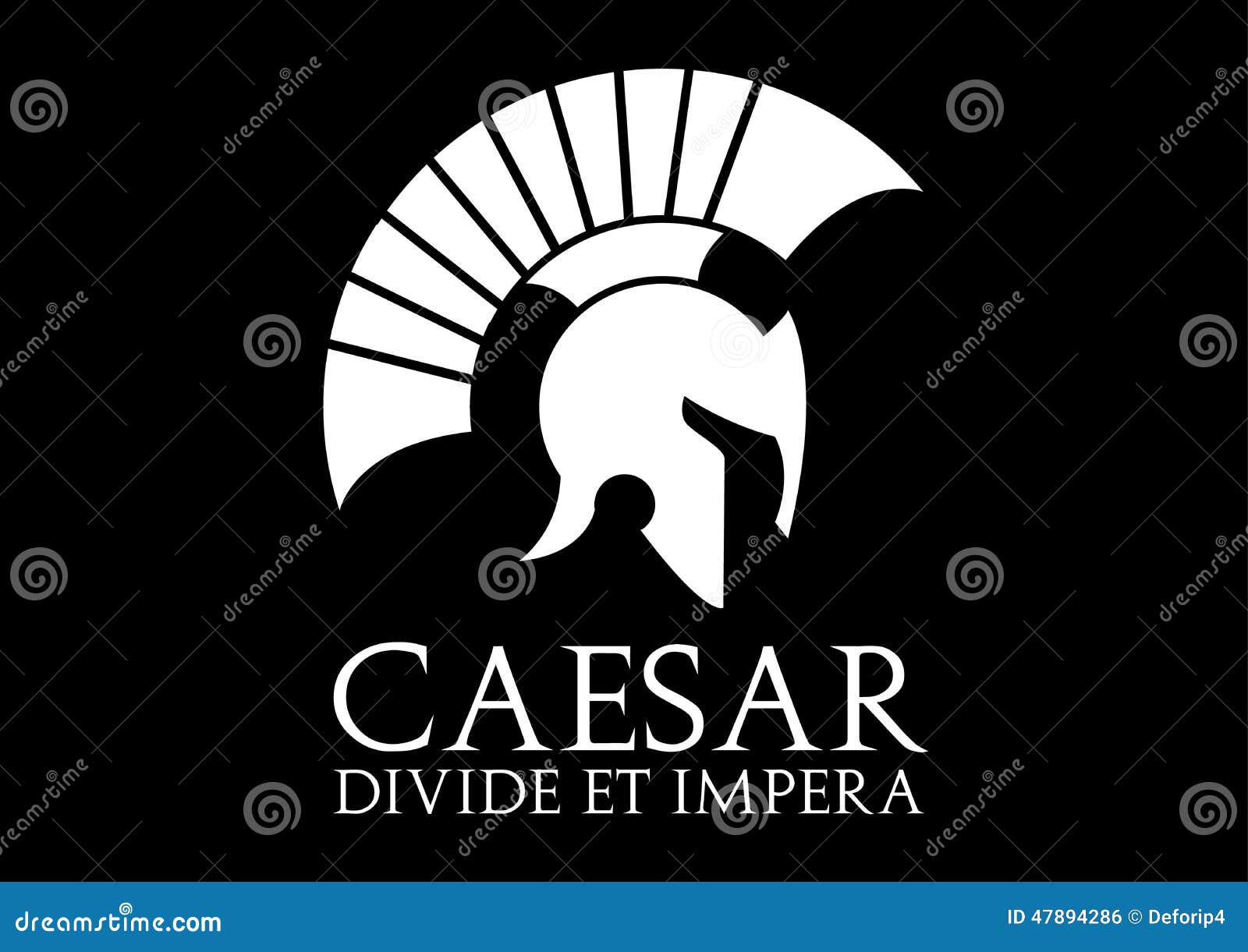 Caesar-Logo stock abbildung. Illustration von trajan - 47894286