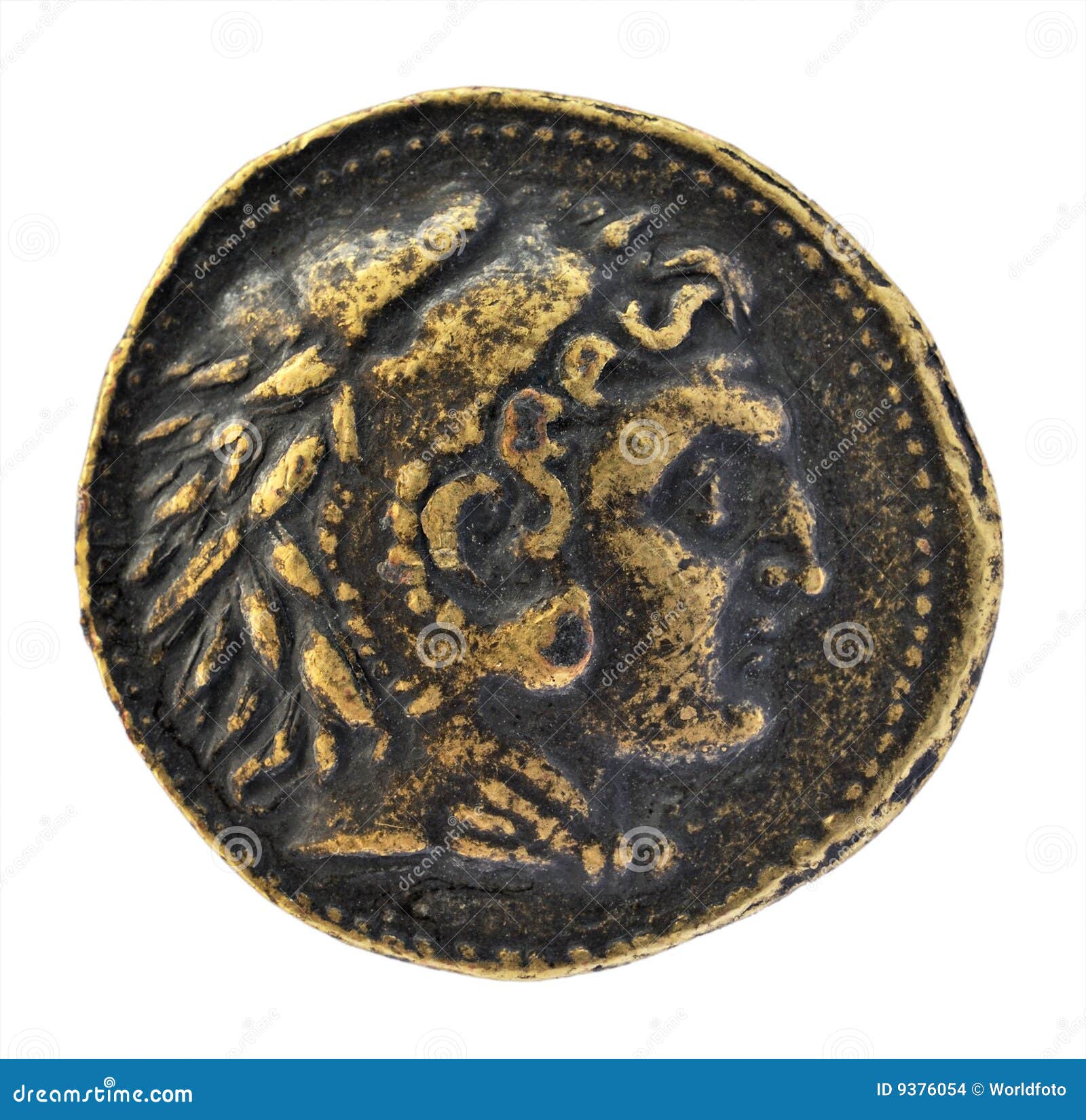 Roman As Coin Of Roman Emperor Claudius Royalty-Free Stock Image ...