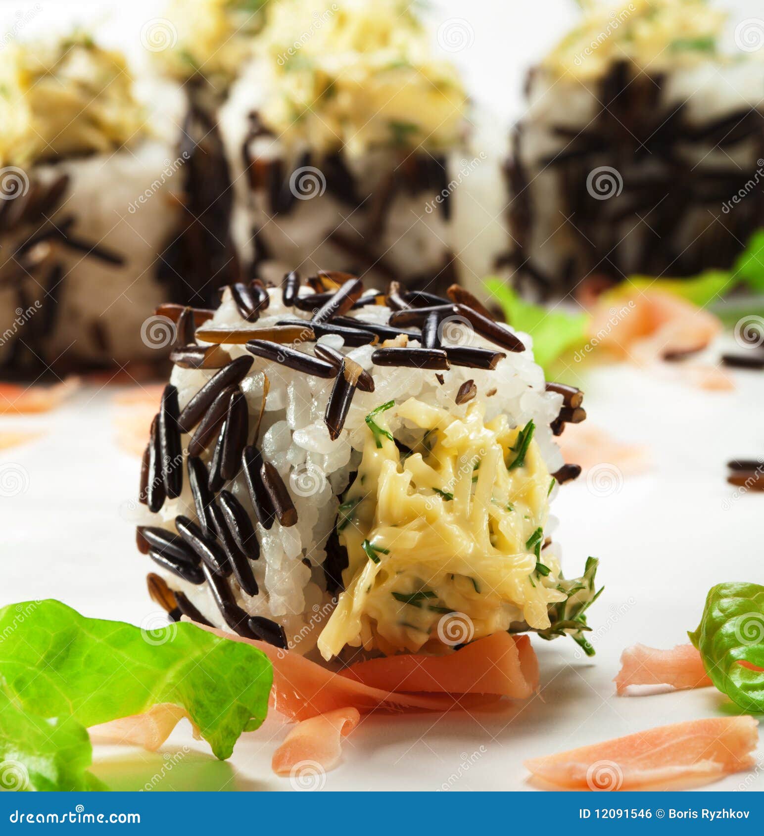 Caesar Roll stock photo. Image of lettuce, east, japanese - 12091546