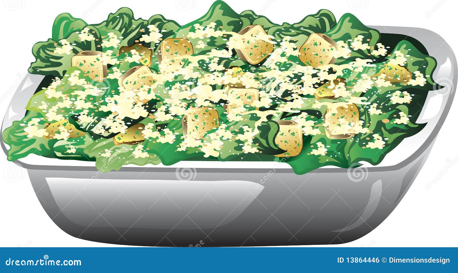 Caesar Salad Chicken, Eggs, Cheese On Table.Vector Sketch Hand Drawn ...