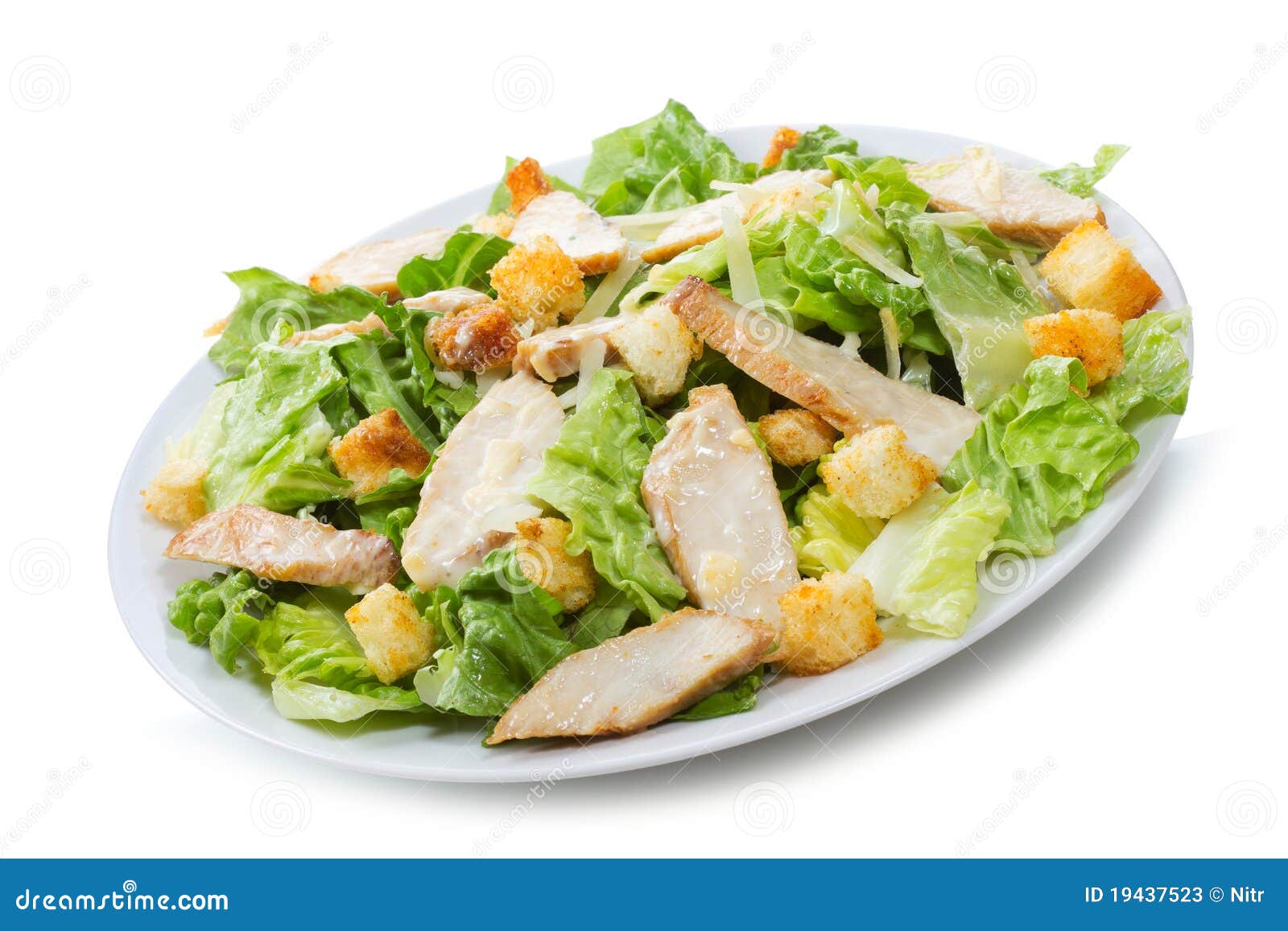 Caesar Salad stock image. Image of snack, fresh, lunch - 19437523