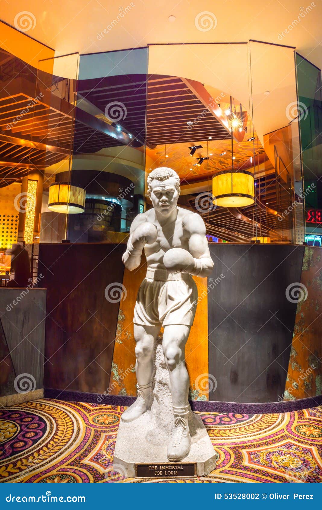 Caesars Palace, Statue of Joe Louis Editorial Photography - Image of ...