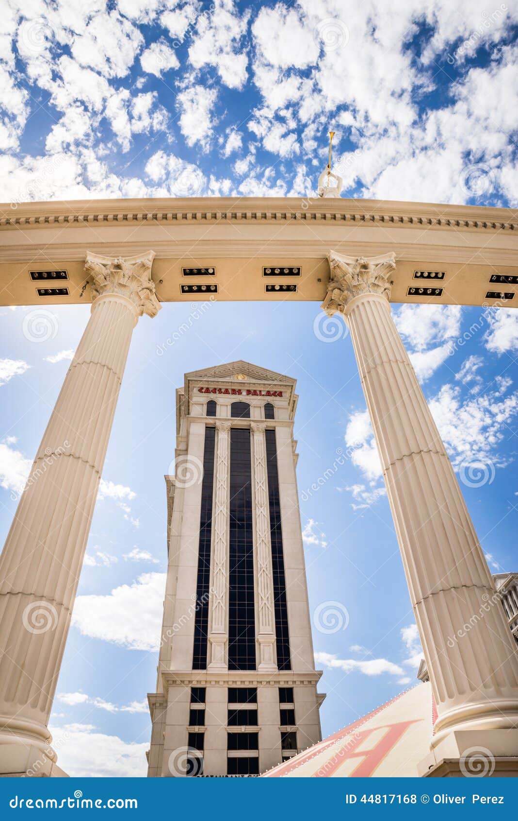 Caesars Palace Tower editorial stock photo. Image of palace - 44817168