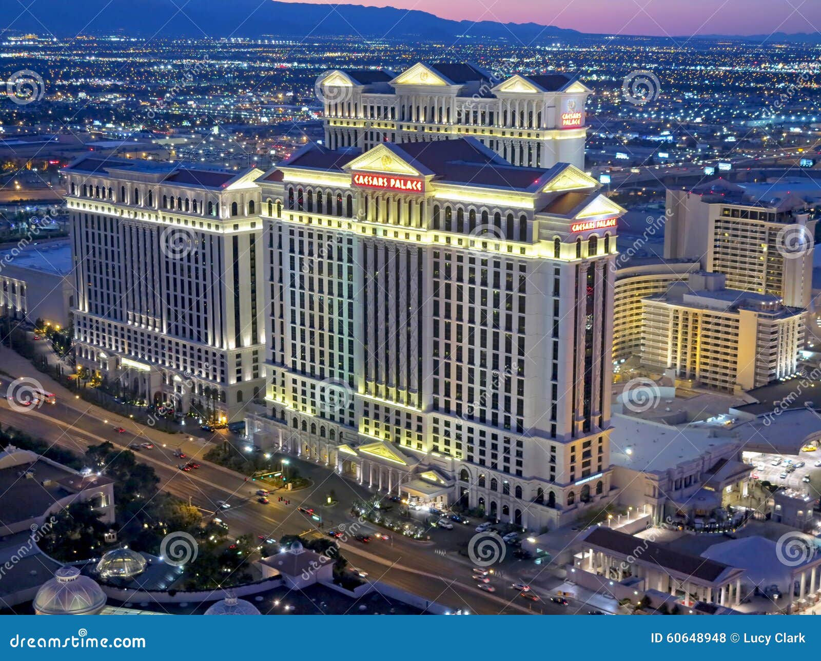 Caesars Palace editorial stock photo. Image of lights - 60648948