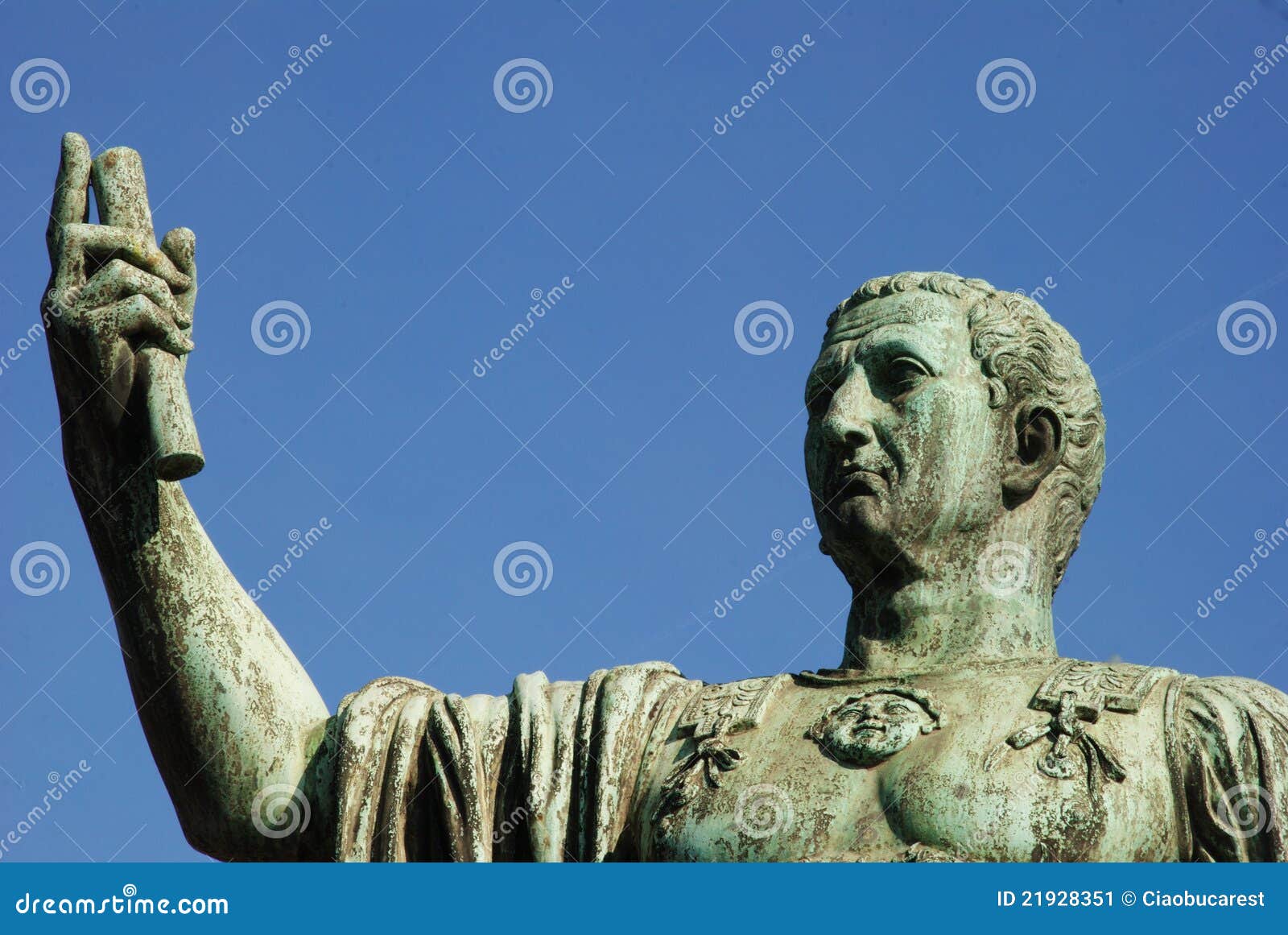 Caeser Nerva Trajanus Augustus, Statue in Rome Stock Image - Image of ...