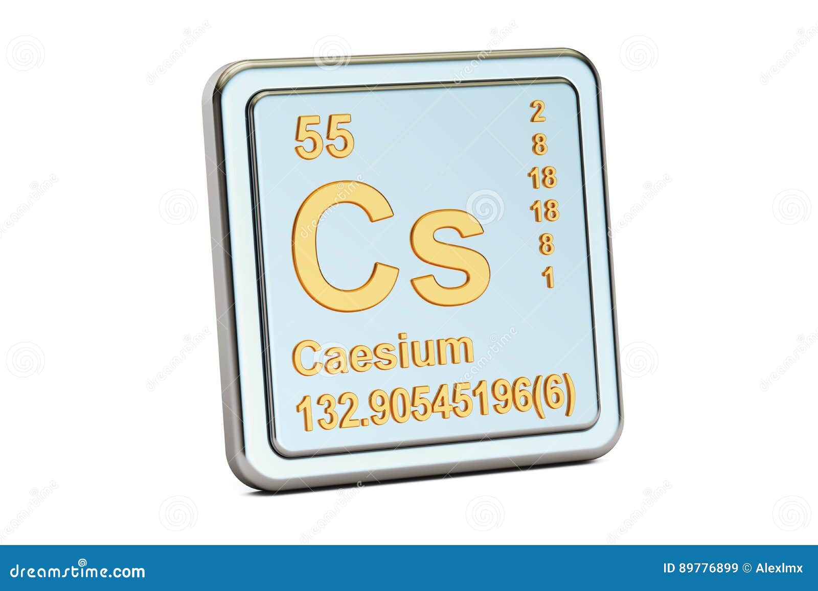 Caesium Element From The Periodic Table Royalty-Free Stock Photography ...