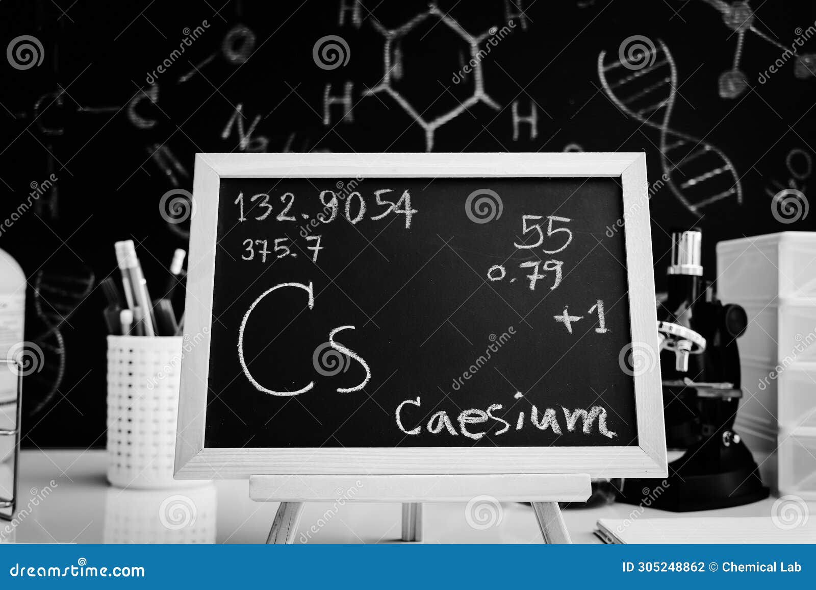 Caesium Atom, Chemist Atom Of Caesium Diagram, Caesium Atomic Model ...