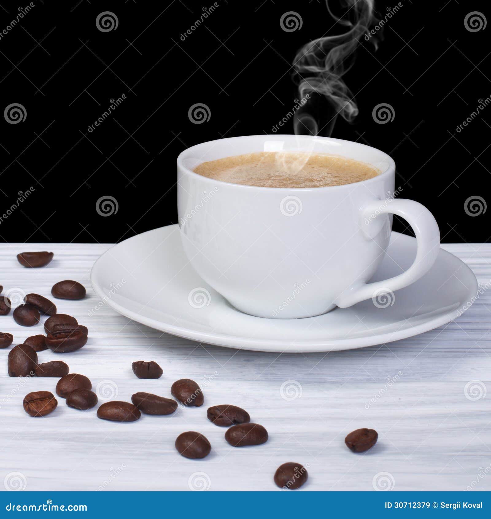 Café caliente con humo imagen de archivo. Imagen de textura - 30712379