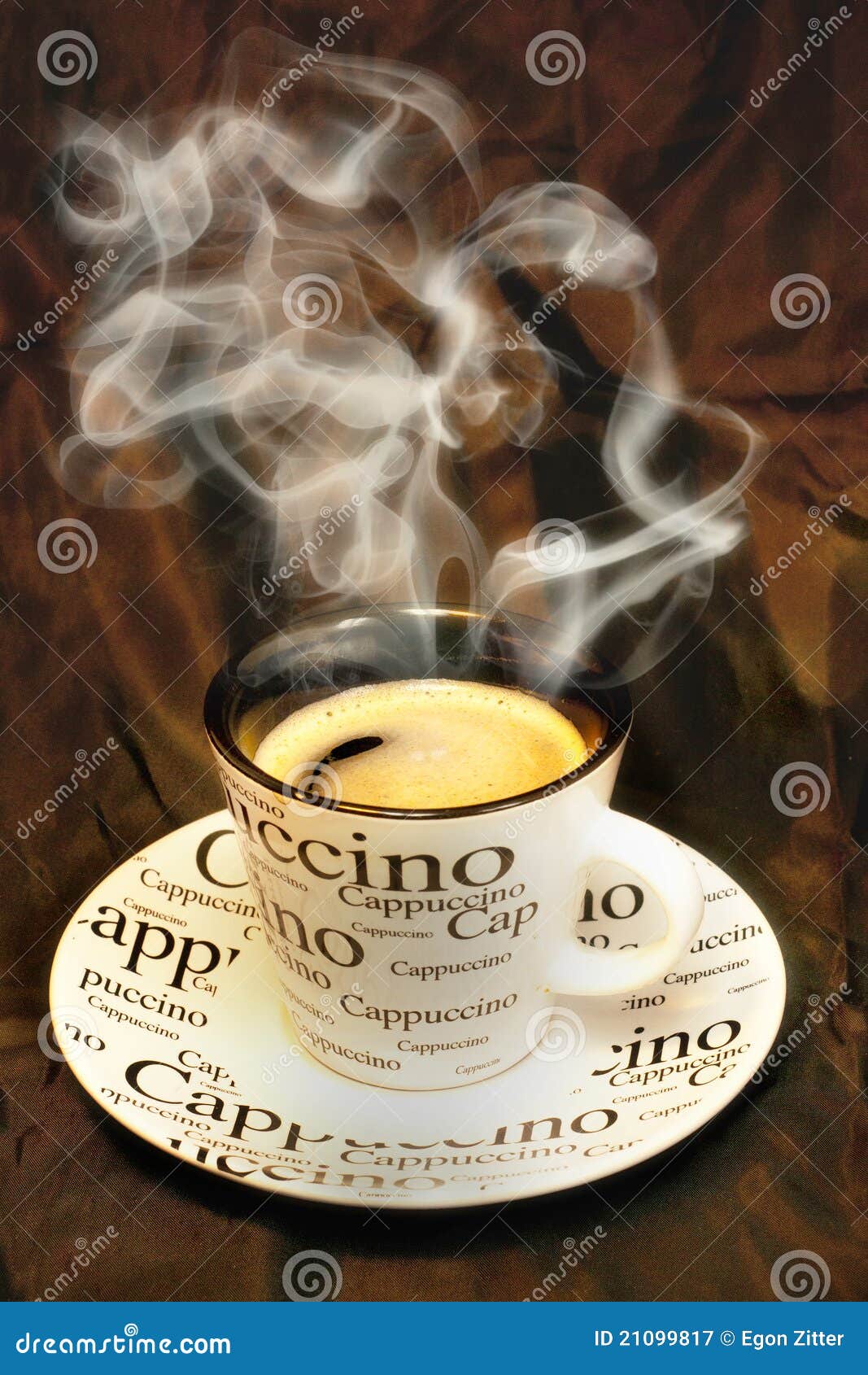 Café Caliente Del Cappuccino Imagen de archivo - Imagen de desayuno ...