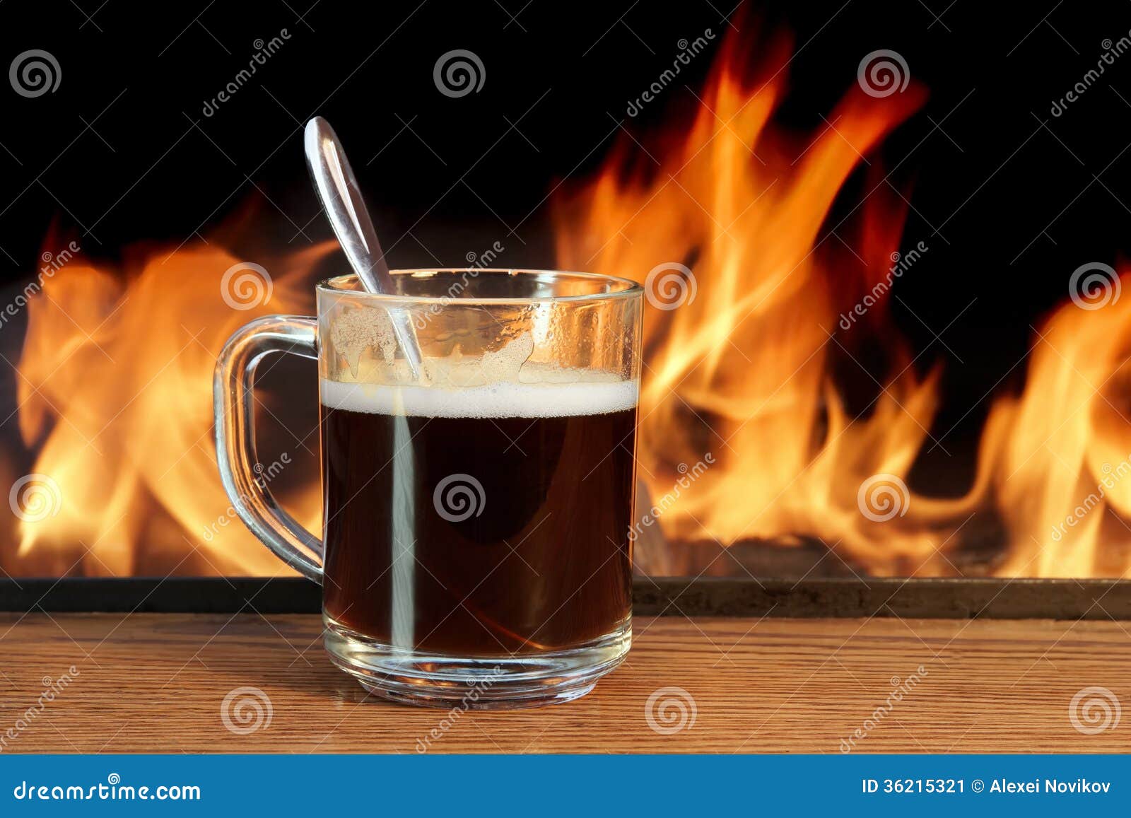 Café e fogo quentes imagem de stock. Imagem de flamas - 36215321
