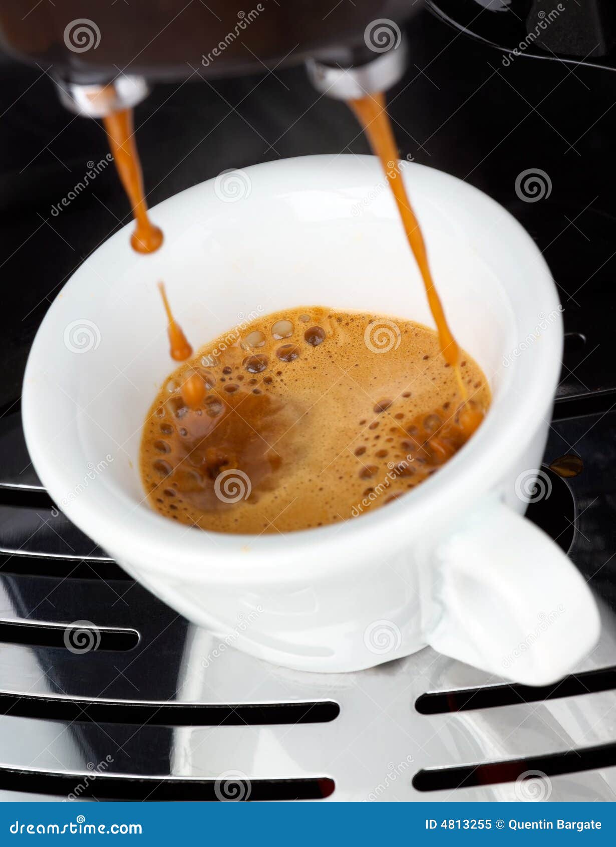 Café Fresco Del Café Express Imagen de archivo - Imagen de haga, espuma ...