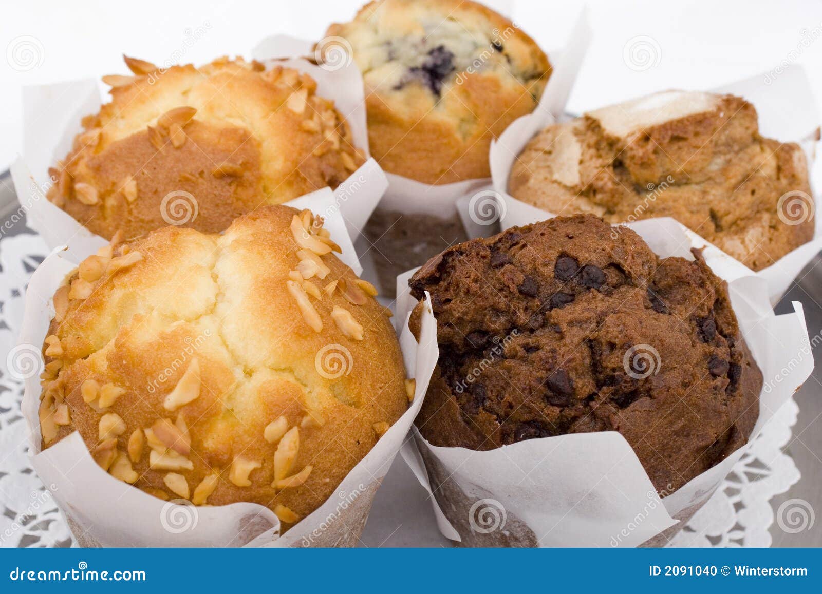 CafÃ© muffins stock photo. Image of cinnamon, baked, muffin - 2091040