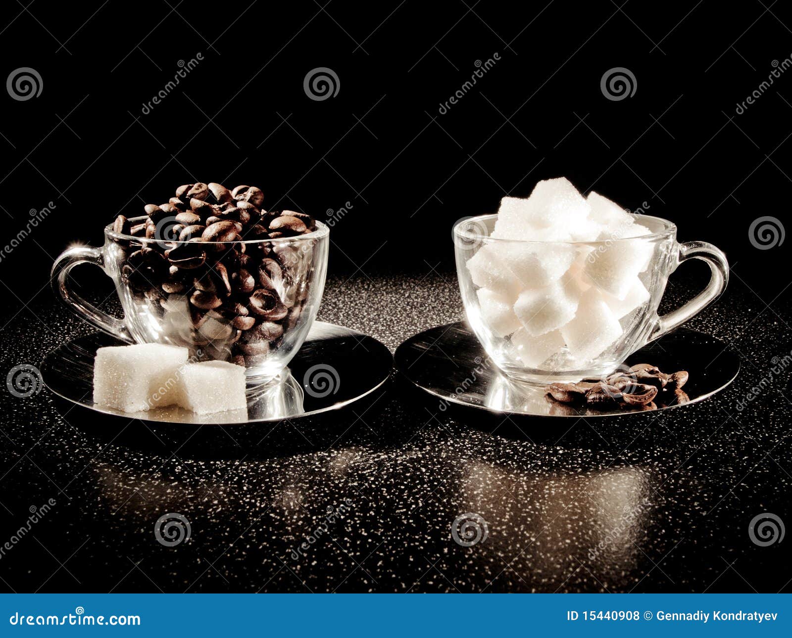 Café y azúcar foto de archivo. Imagen de preparar, sabor - 15440908