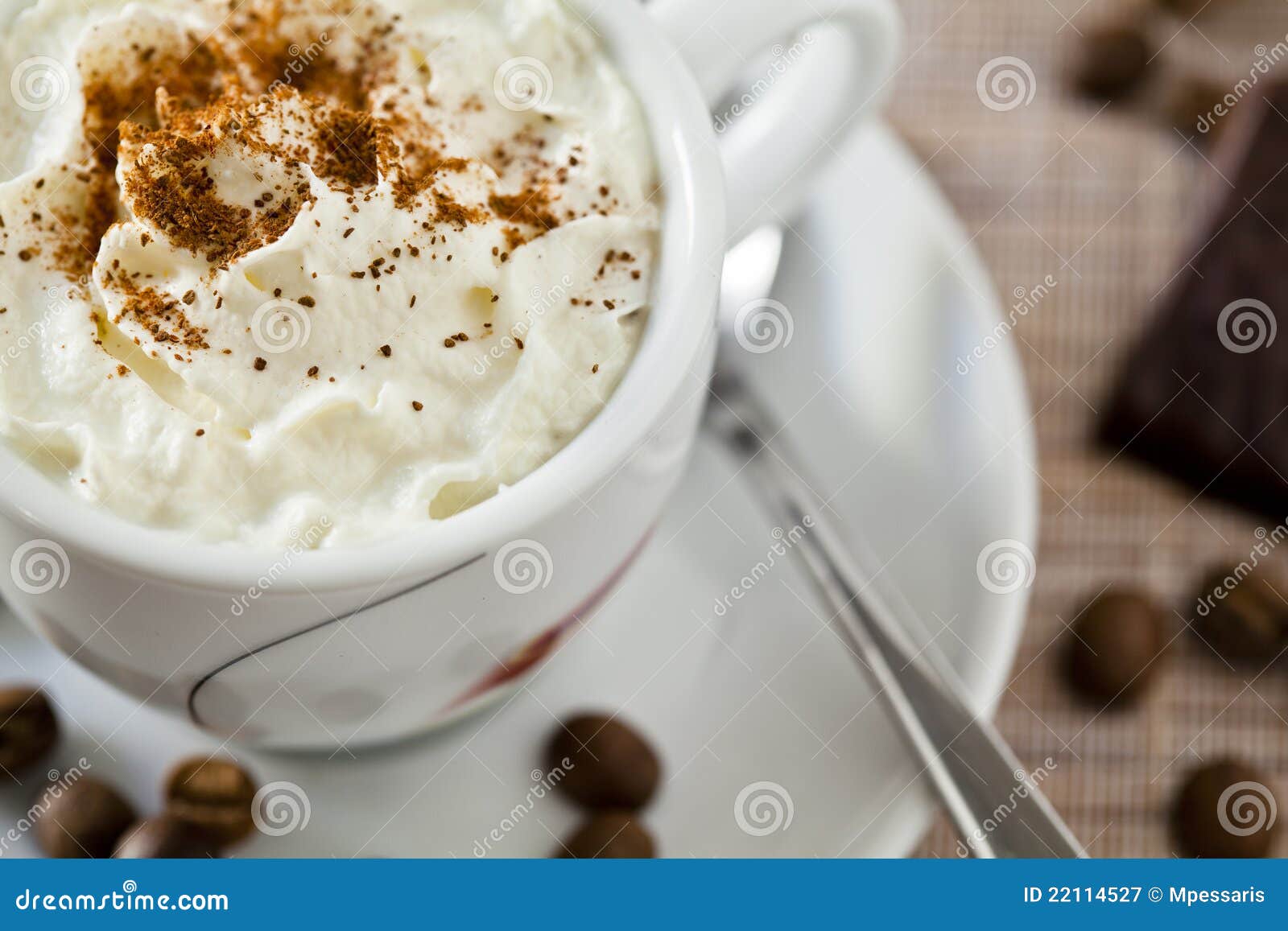 Café y crema imagen de archivo. Imagen de bebida, negro - 22114527