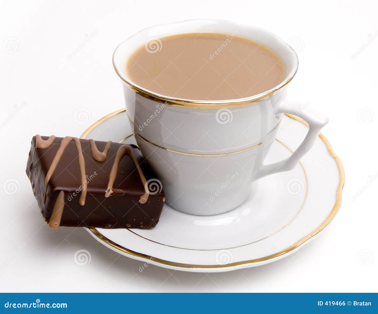 Café y pasteles dulces foto de archivo. Imagen de placa - 419466