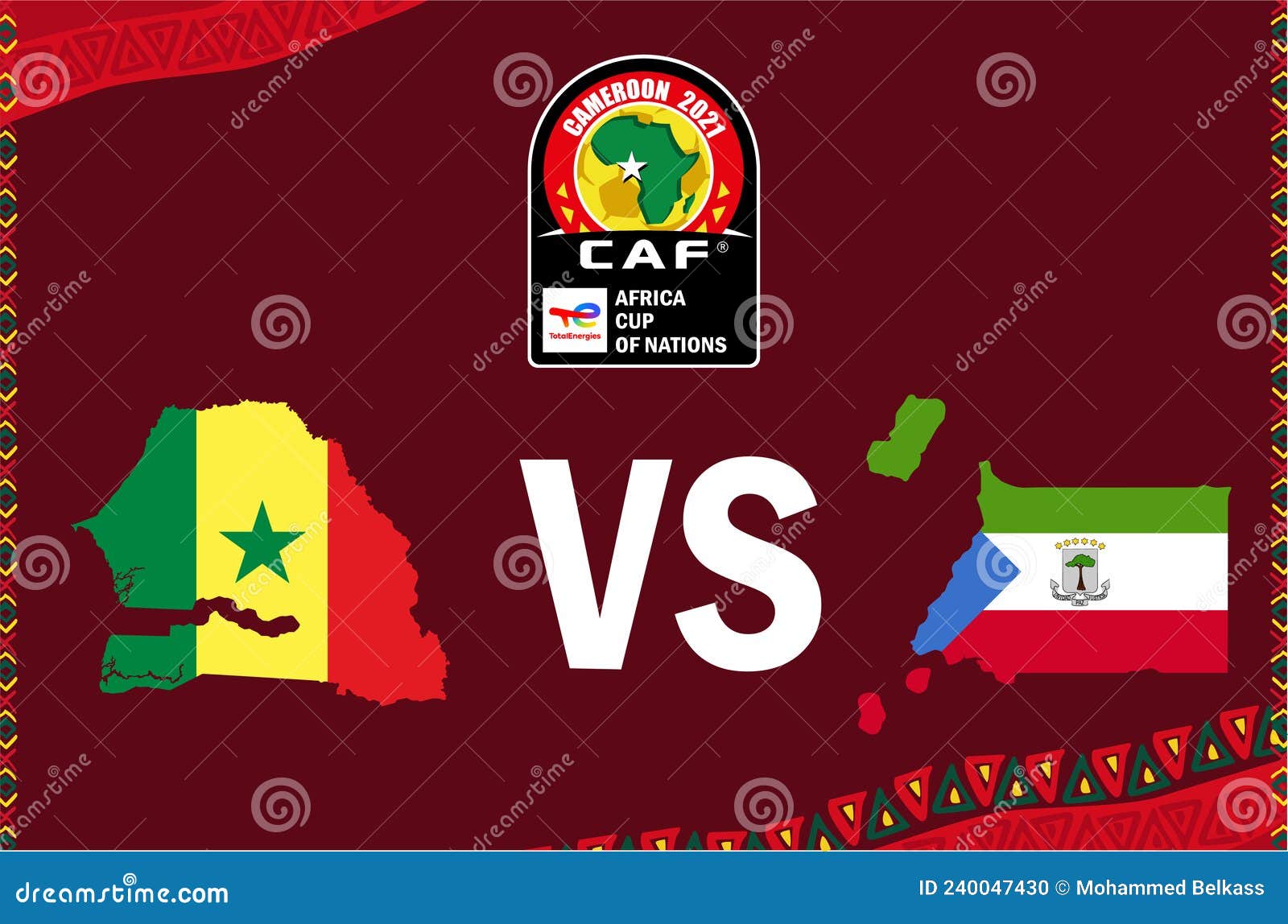 Design Can Cameroon 2021 Symbol Quarter-Finals Senegal Vs Equatorial ...