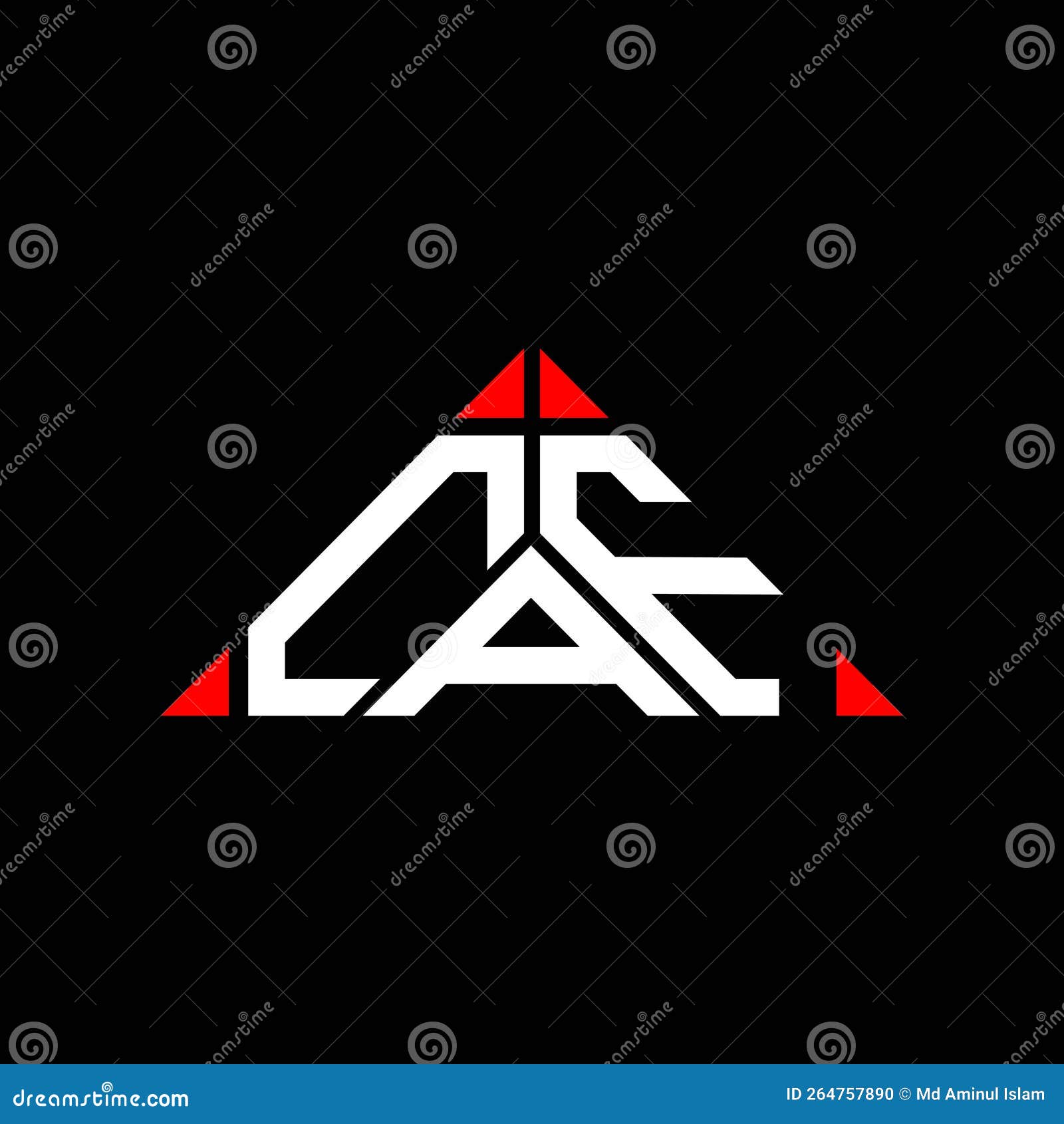 CAF Letter Logo Creative Design with Vector Graphic Stock Vector ...