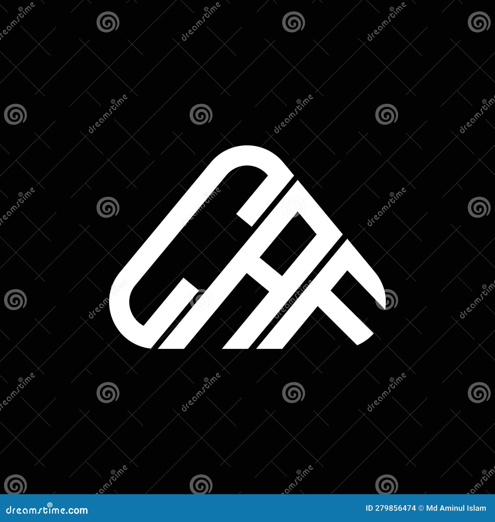 CAF Letter Logo Creative Design with Vector Graphic, CAF Stock Vector ...