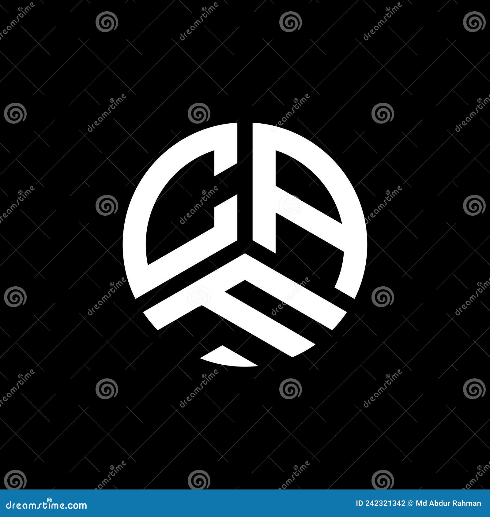 CAF Letter Logo Design On White Background. CAF Creative Initials ...