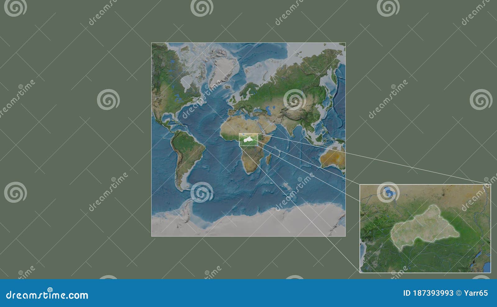 Caf - Satellite. Area Extracted Stock Illustration - Illustration of ...