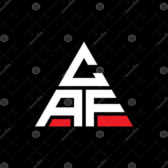 CAF Triangle Letter Logo Design with Triangle Shape. CAF Triangle Logo ...