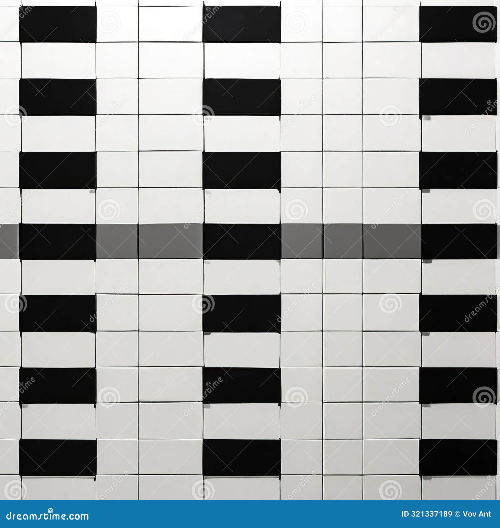 Horizontal Rows Of Flowing Narrow Short Stripes On Black Background ...