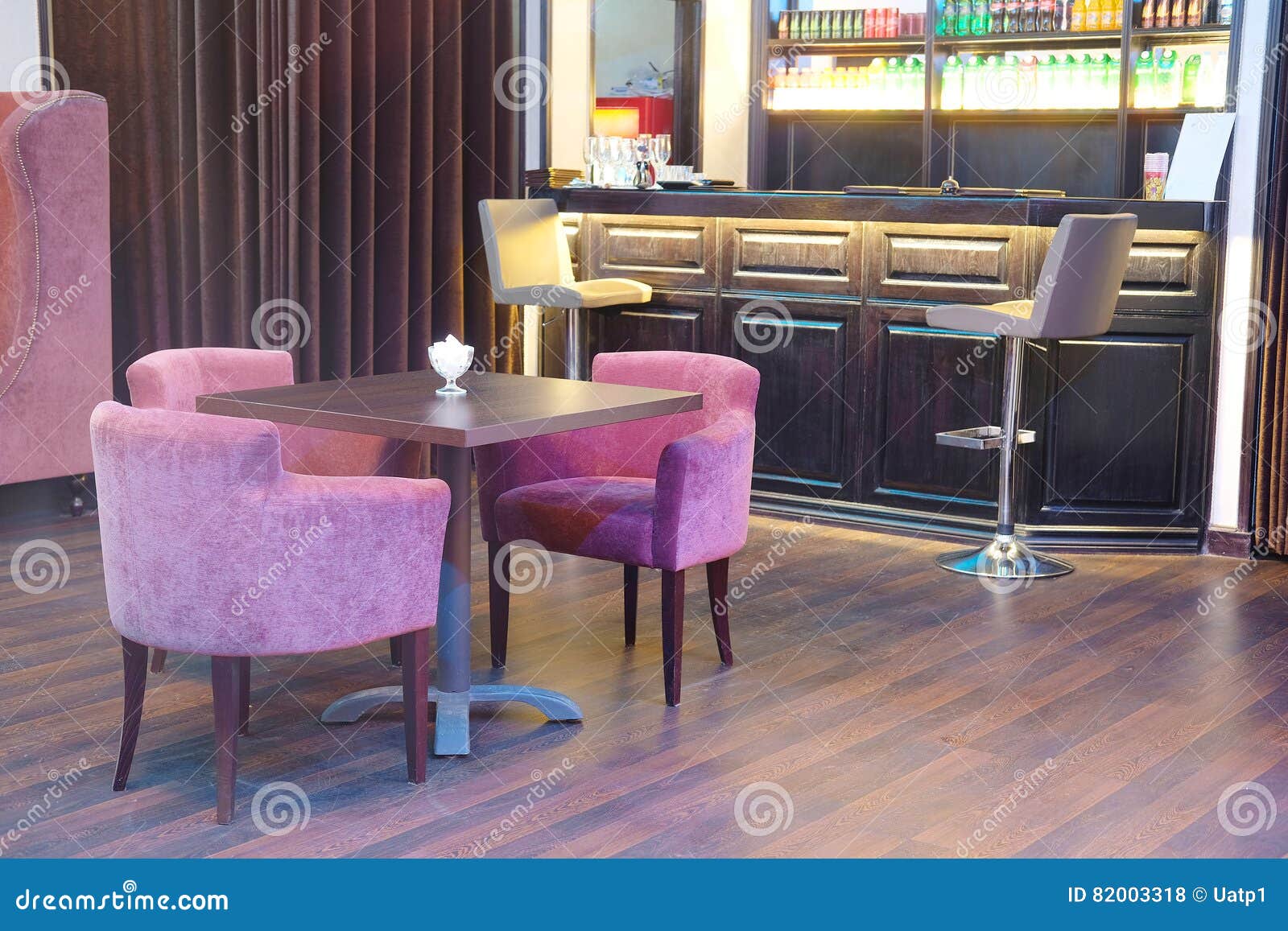 Cafe with bar stand stock photo. Image of modern, decoration - 82003318