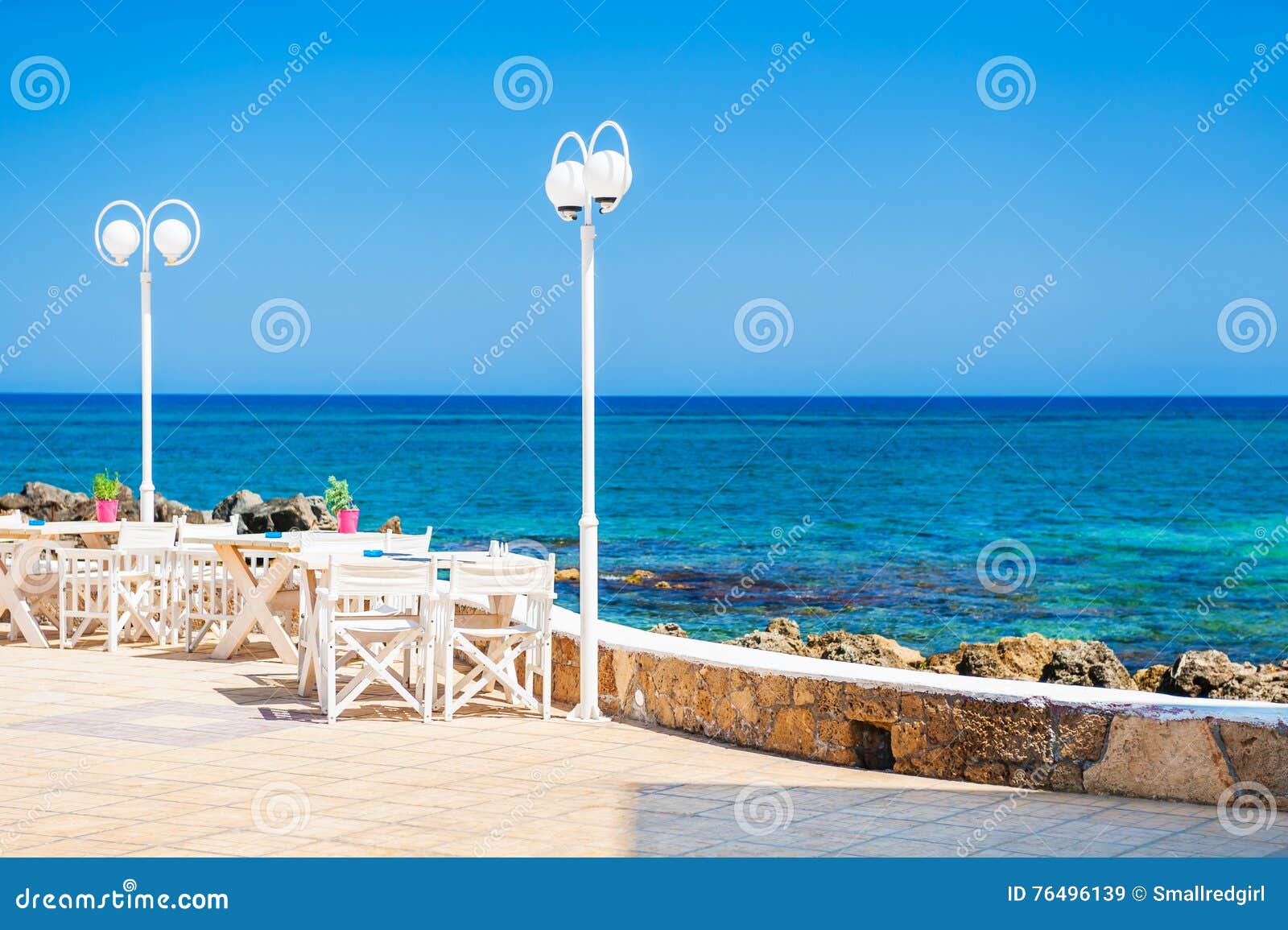 Cafe on the beach. stock image. Image of holiday, cafe - 76496139