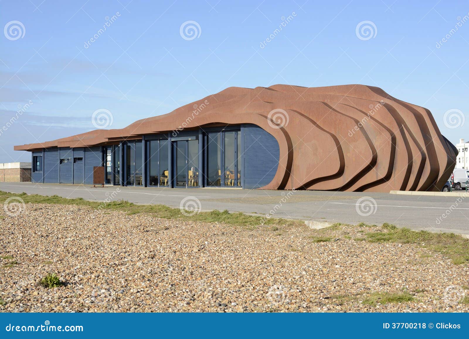 Cafe on Beach at Littlehampton. England Stock Photo - Image of england ...
