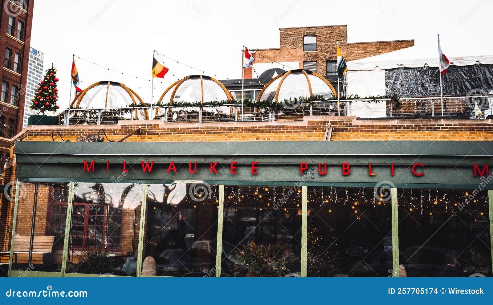 Cafe Building with Glass Facade in Downtown Editorial Stock Image ...