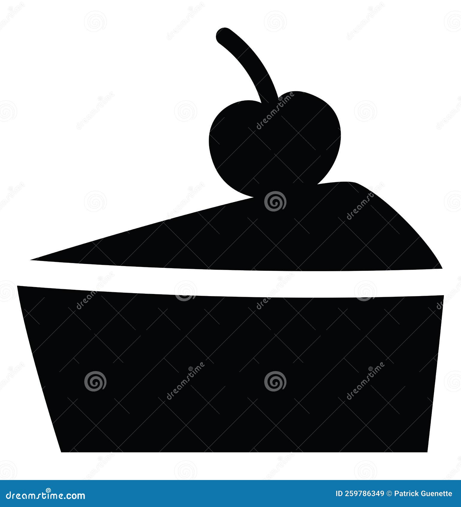 Cafe cake, icon stock vector. Illustration of holiday - 259786349