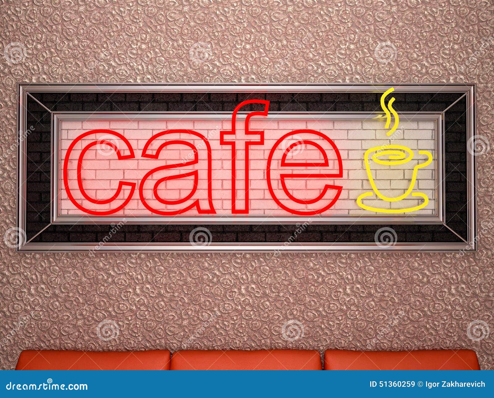 Cafe stock illustration. Illustration of creative, design - 51360259