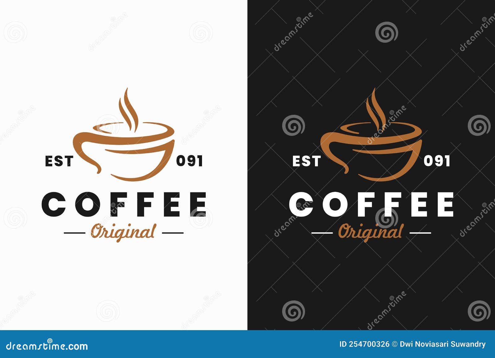 Abstract Logo Coffee Shop or Cafe Stock Vector - Illustration of sign ...