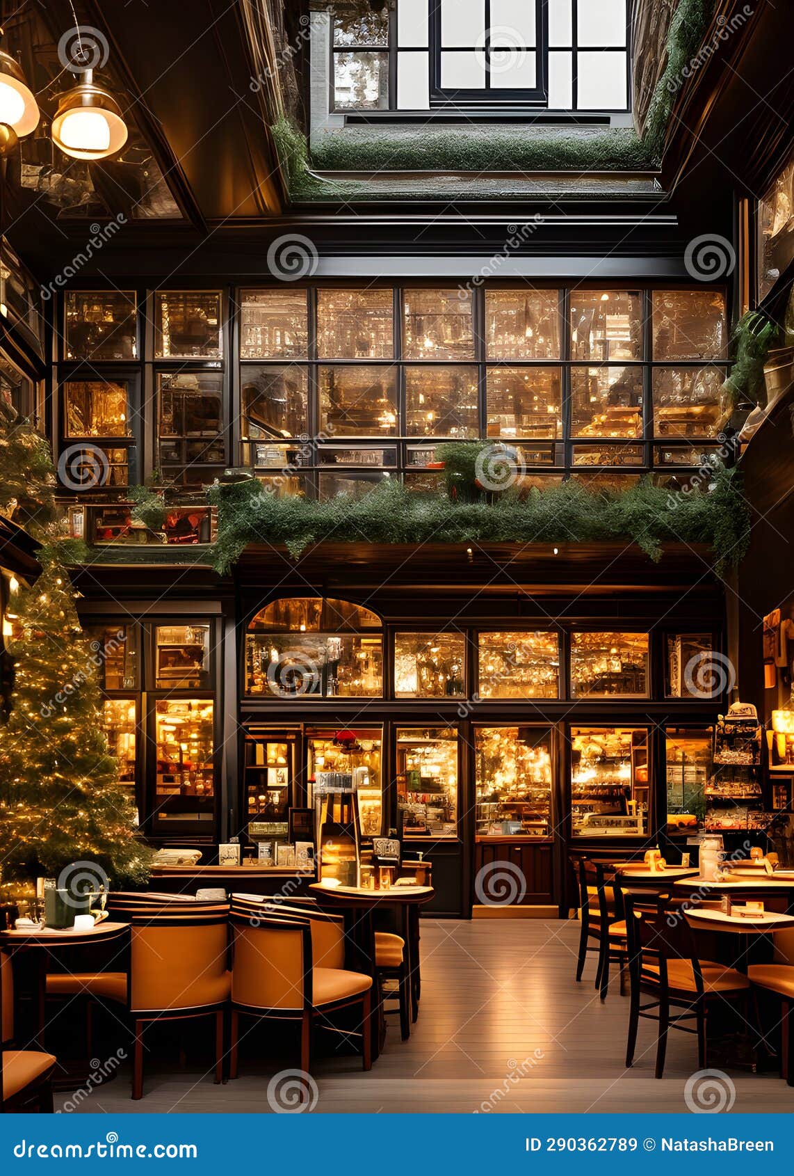 Cafe with Cozy Interior Design Vibes. Stock Image - Image of vibrant ...