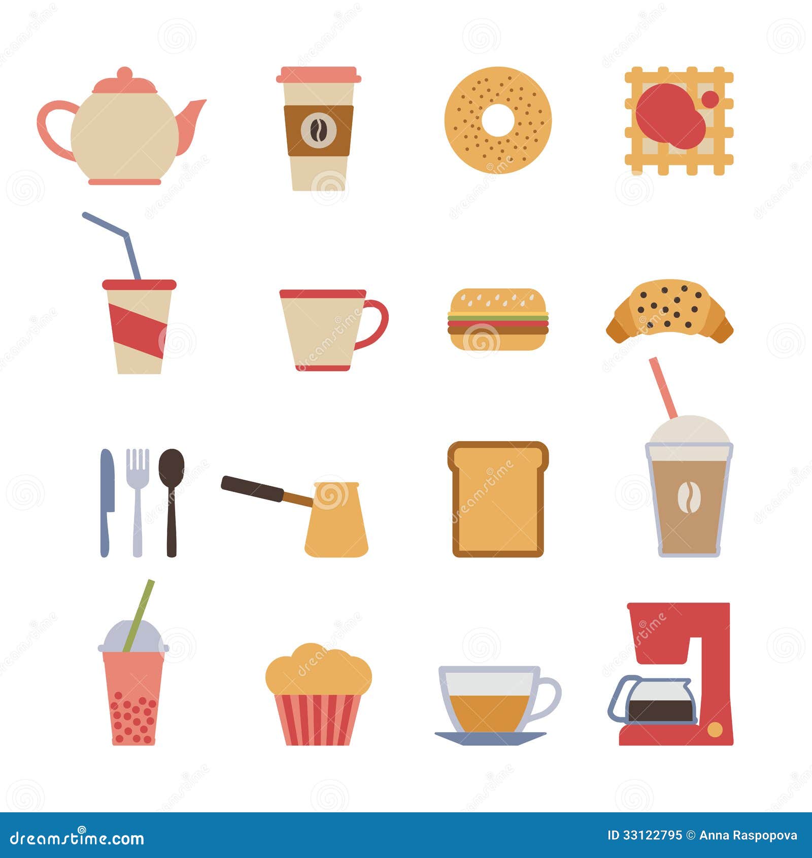 Cafe design elements stock vector. Illustration of coffee - 33122795