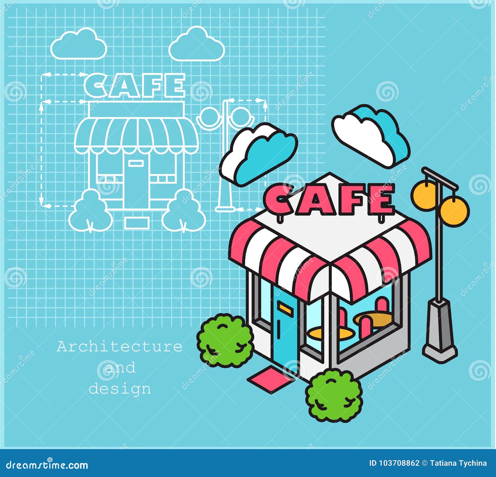 Cafe Project. Vector Illustration | CartoonDealer.com #18523694