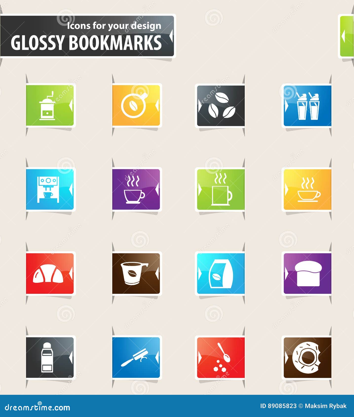 Cafe icon set stock vector. Illustration of kettle, vector - 89085823