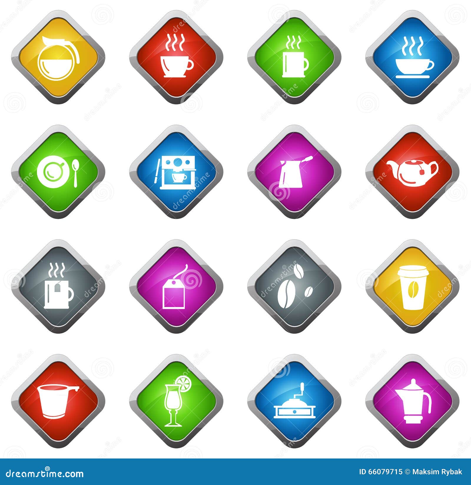 Cafe icons set stock vector. Illustration of service - 66079715