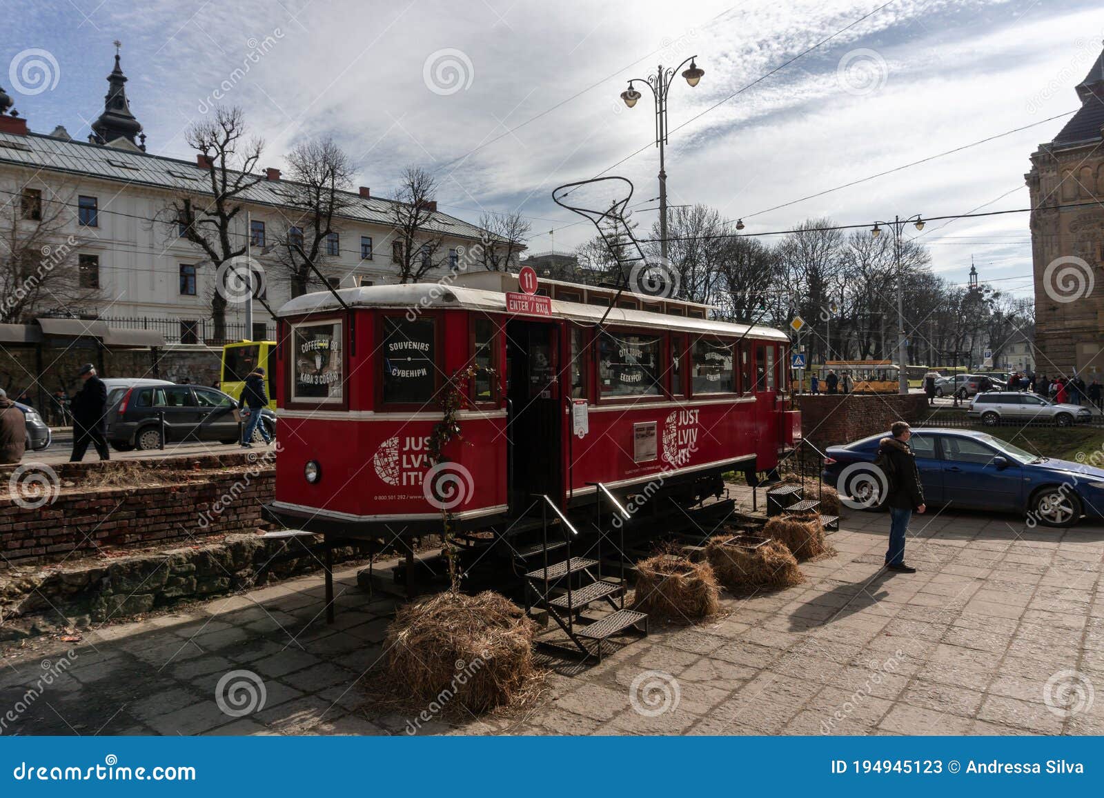 A Cafe Inside a Train Wagon in Lviv, Ukraine Editorial Stock Photo ...