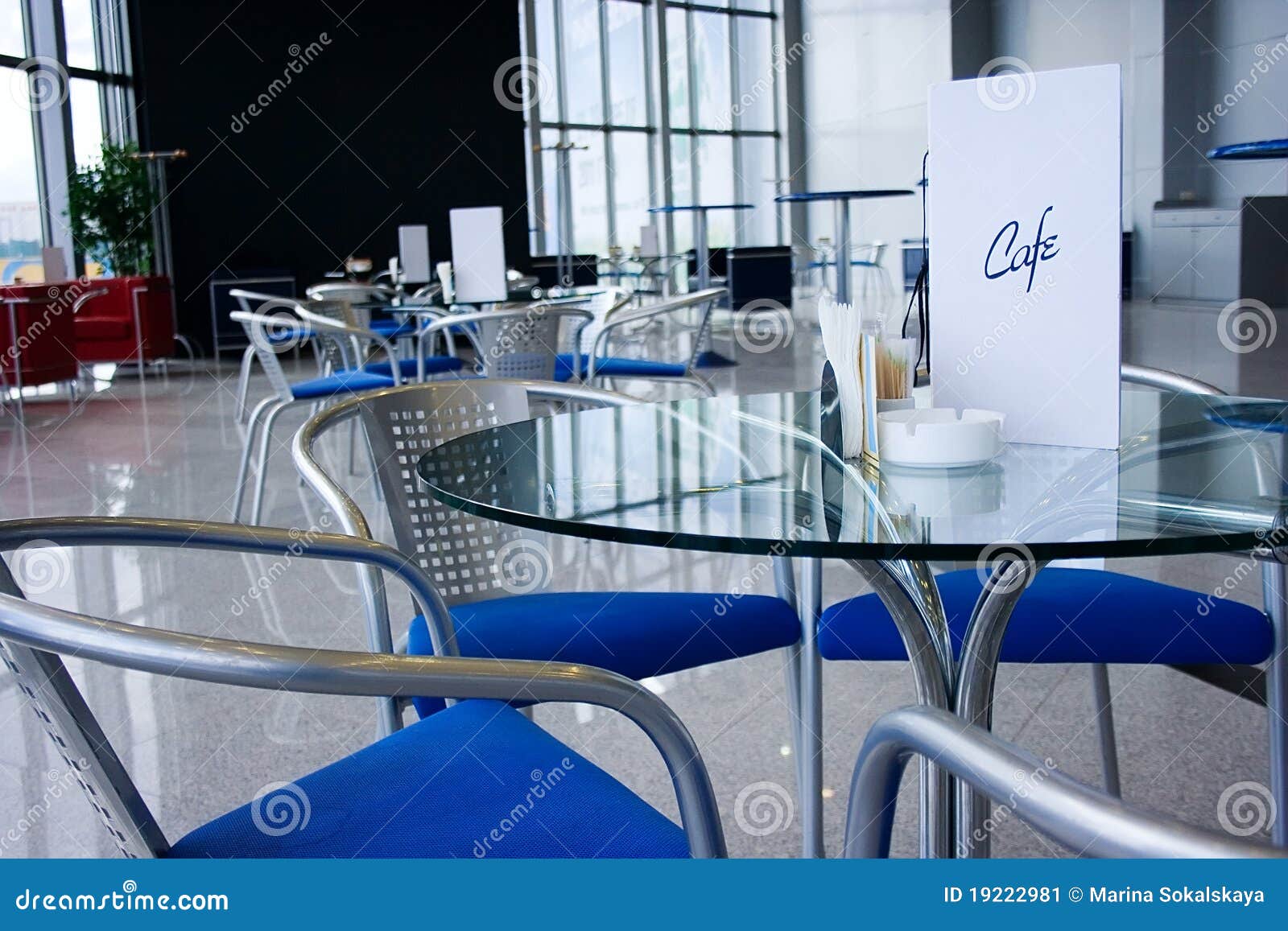 Cafe interior stock image. Image of floor, shadow, reflections - 19222981
