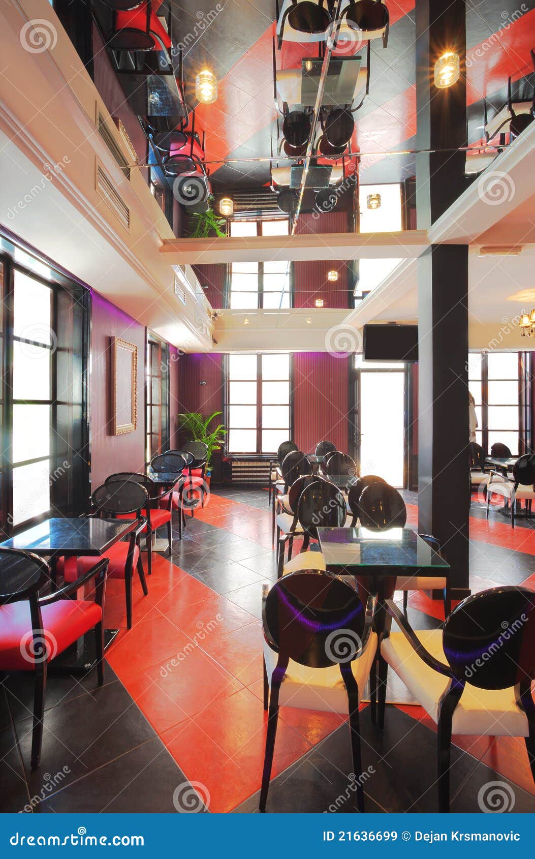 Cafe interior stock image. Image of cafe, indoor, tables - 21636699