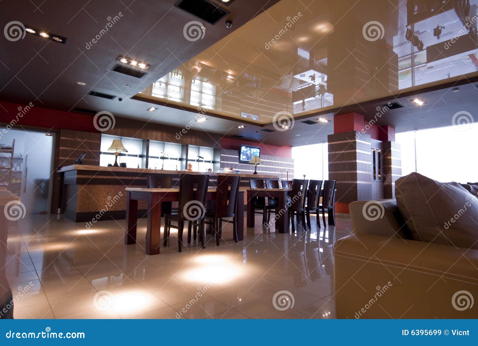Cafe interior stock image. Image of city, life, break - 6395699