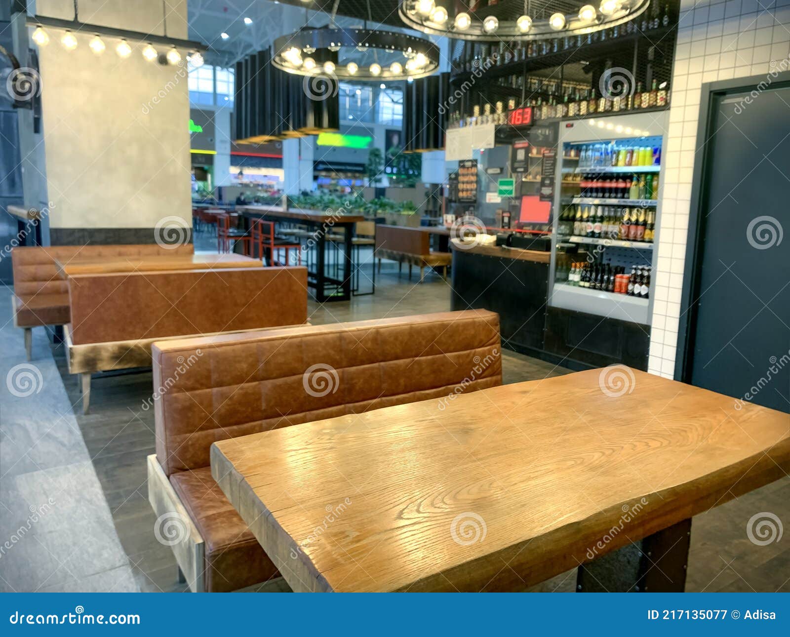 Cafe interior stock image. Image of cafe, design, decoration - 217135077