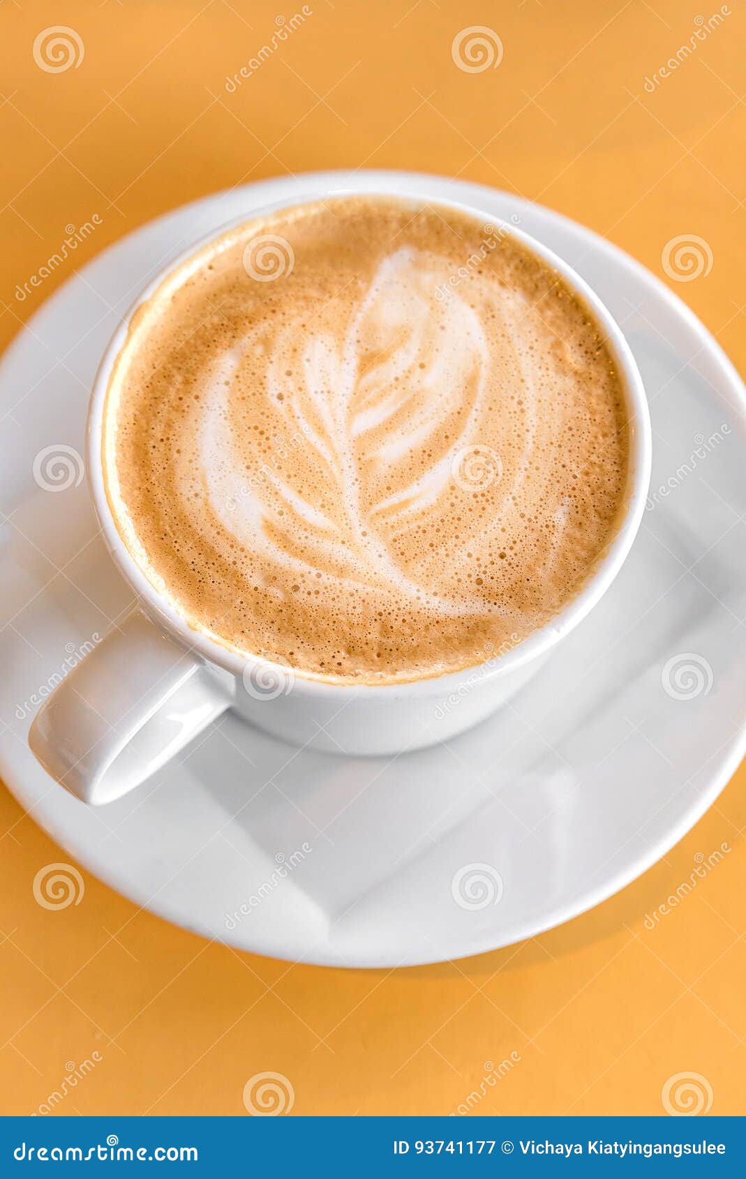 Cafe Late stock image. Image of coffee, cream, foam, design - 93741177