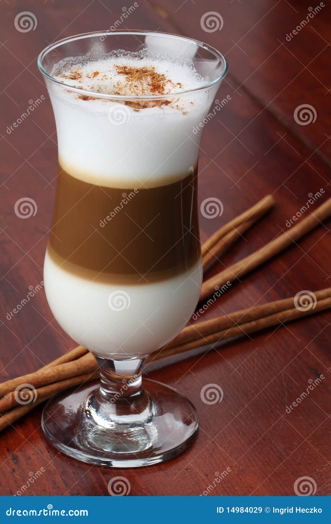 Cafe Latte Macchiato Layered Coffee Stock Image | CartoonDealer.com ...