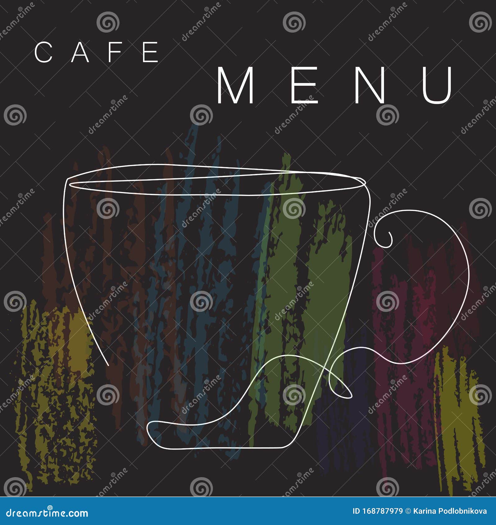 Cafe Menu Background or Card, Vector Illustration Stock Vector ...